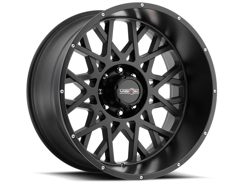 Vision Matte Black Rocker Wheels | RealTruck