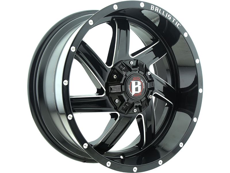 Ballistic Black 961 Guillotine Wheels | RealTruck