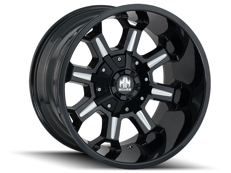 Mayhem Machined Black Combat Wheel 8105-8997M | RealTruck