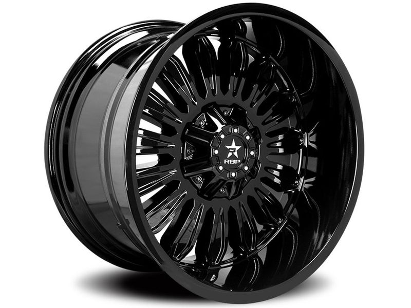 RBP Black 76R Roulette Wheels | RealTruck