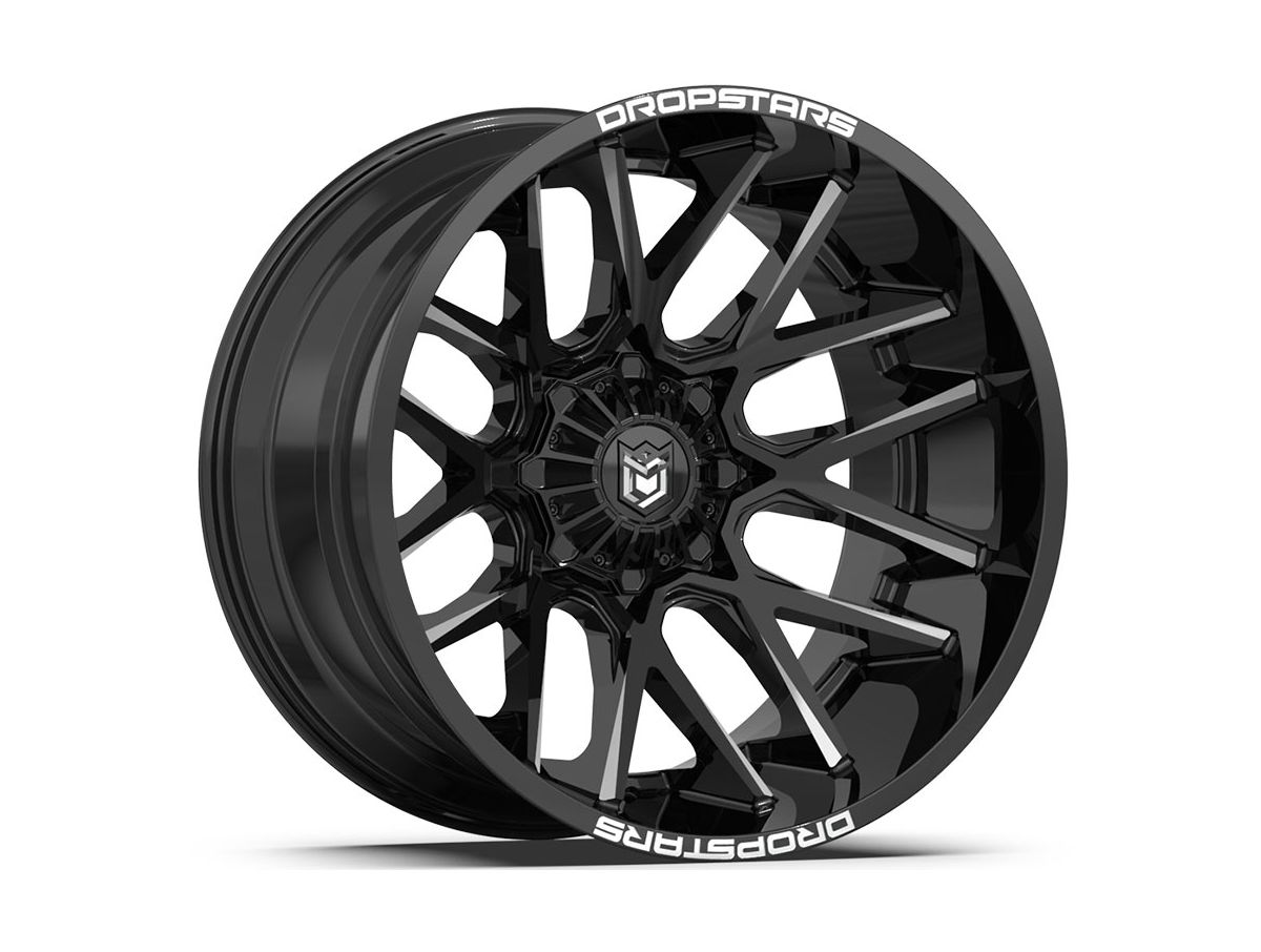 Dropstars Black 654 Wheels | RealTruck