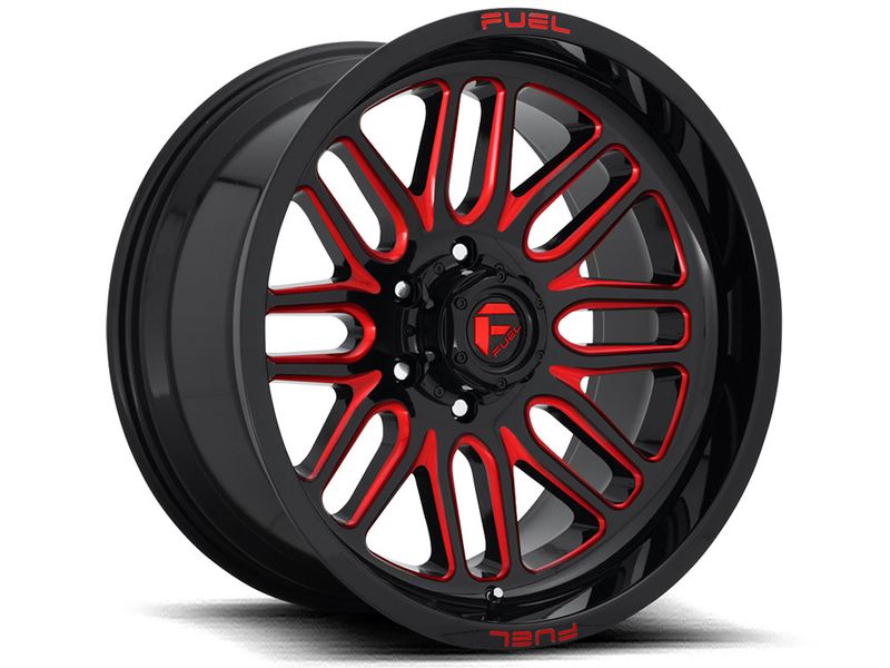 Fuel Black & Red Ignite Wheels | RealTruck