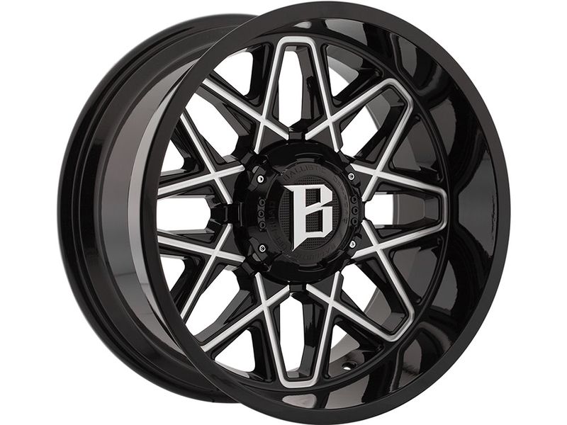 Ballistic Machined Black 818 Atomic Wheels | RealTruck