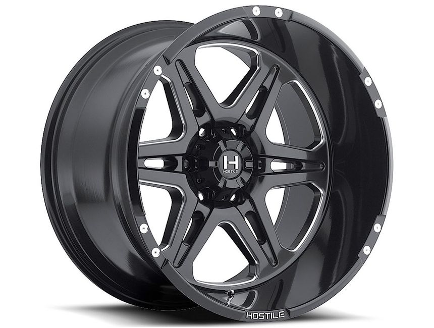 Hostile Machined Black Havoc Wheels | RealTruck
