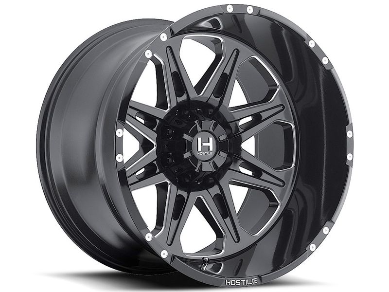Hostile Machined Black Havoc Wheels | RealTruck