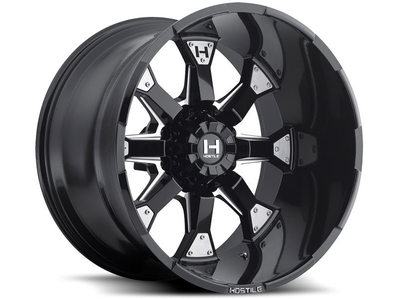 Hostile Machined Black Knuckles Wheels | RealTruck