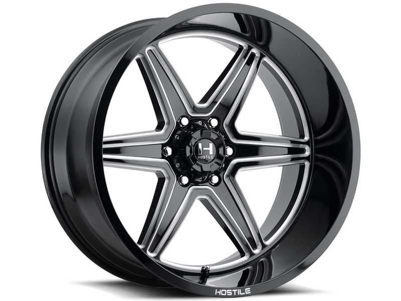 Hostile Machined Black Venom Wheels | RealTruck