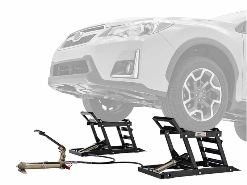 Black Widow Hydraulic Underbody Access Car Lift With Ramp CARLIFT-3000 ...