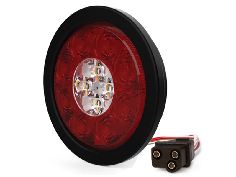 ECCO ED3000 Series 4" Round PL3 Amber/White Directional Light ED3040AW | RealTruck