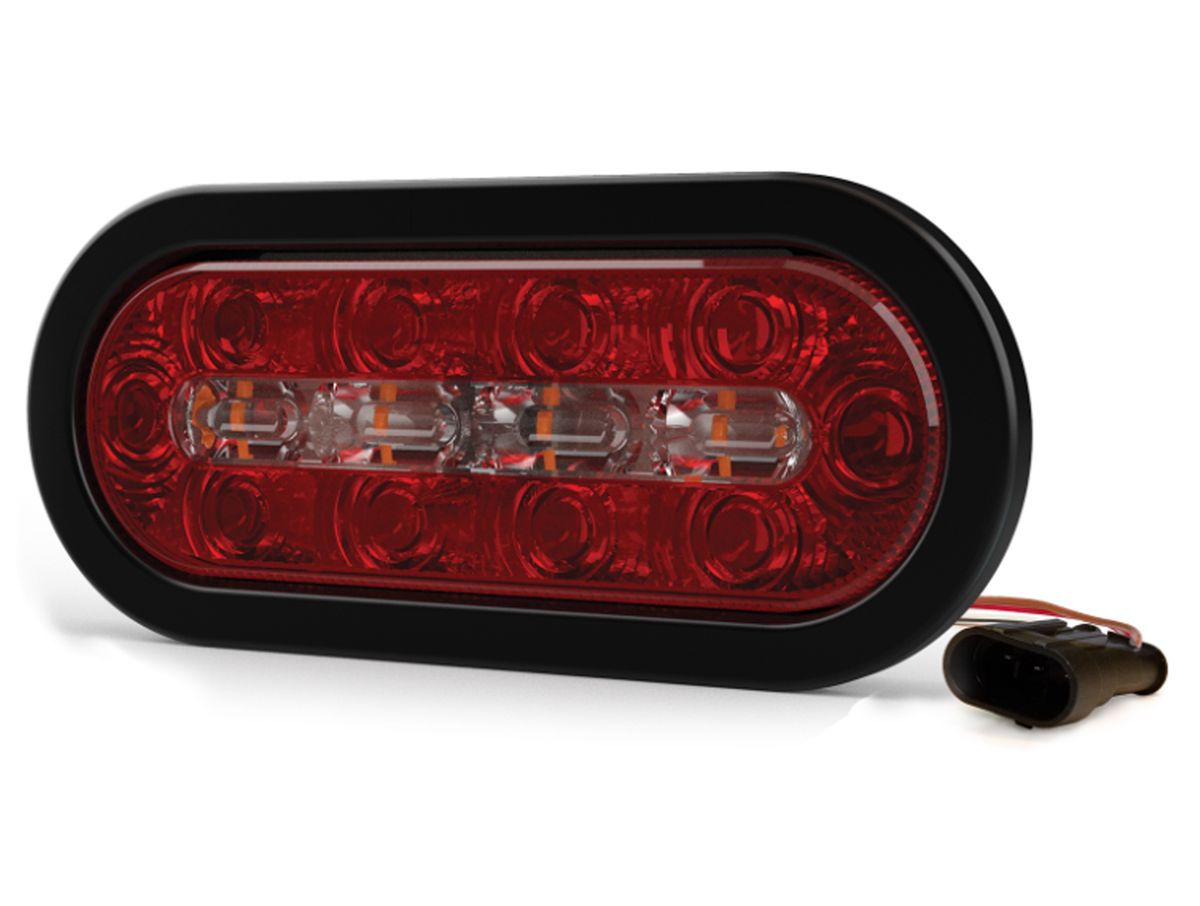 ECCO ED3000 Series AMP Grommet Mount Amber/White Directional Light ...