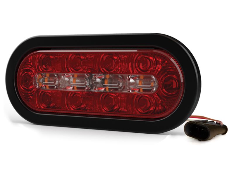 ECCO ED3000 Series AMP Grommet Mount Amber/White Directional Light ...