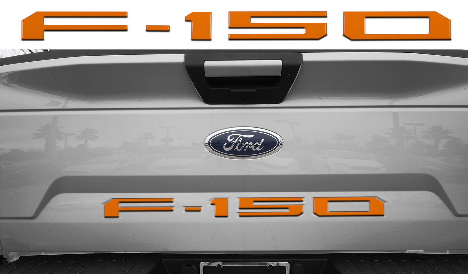 Tufskinz Ford Tailgate Lettering Emblems FRD002-ORG-M | RealTruck