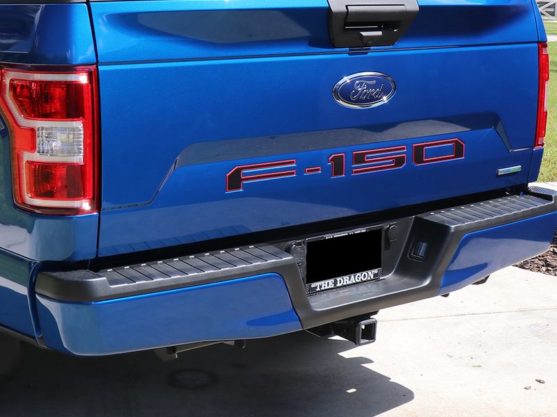 Tufskinz Ford Tailgate Lettering Emblems FRD002-RED-025-G | RealTruck