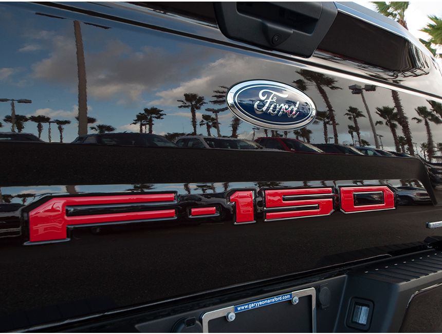 Tufskinz Ford Tailgate Lettering Emblems FRD002-RED-G | RealTruck