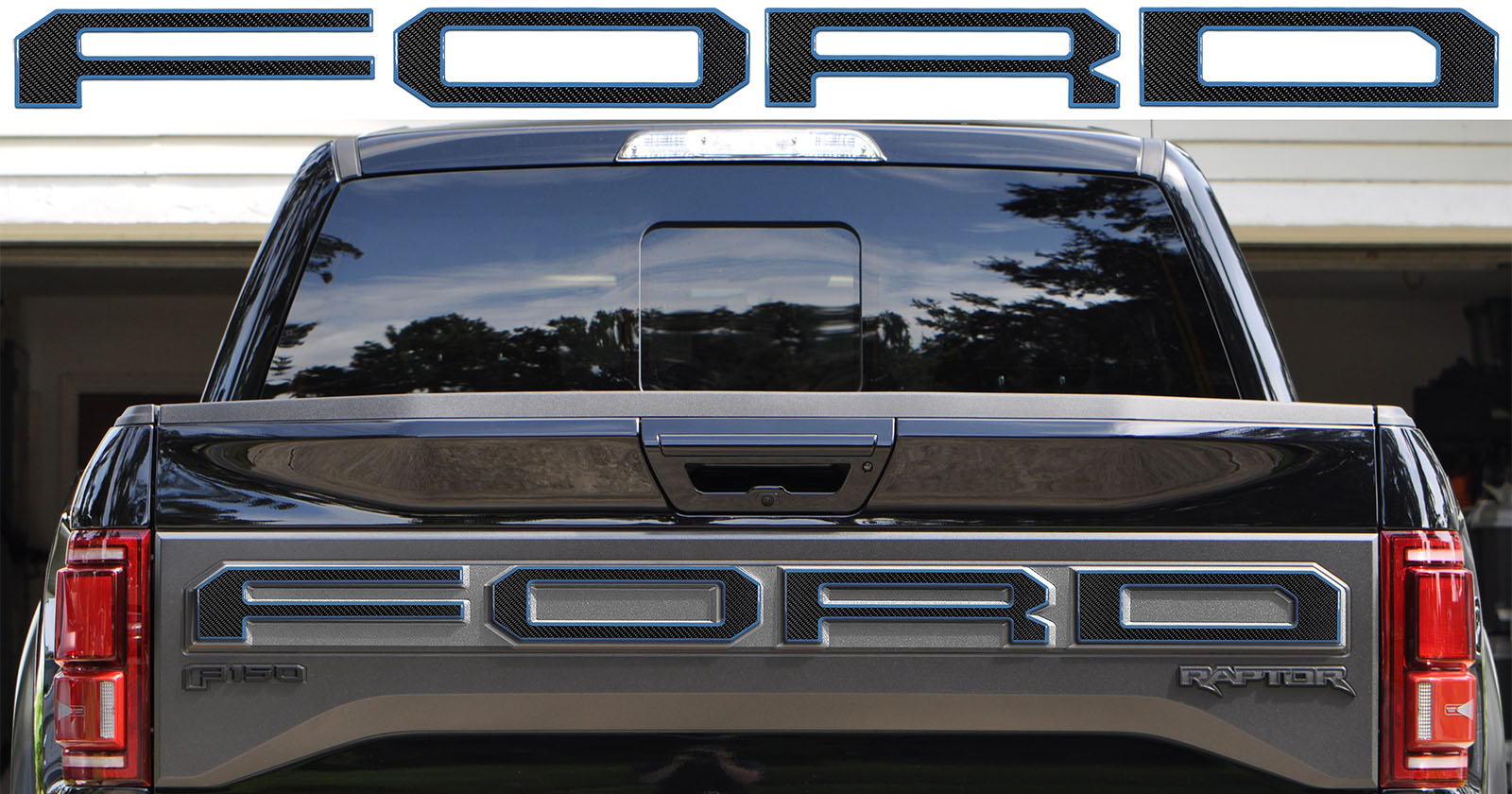 Tufskinz Ford Tailgate Lettering Emblems FRD006-DCF-418-G | RealTruck