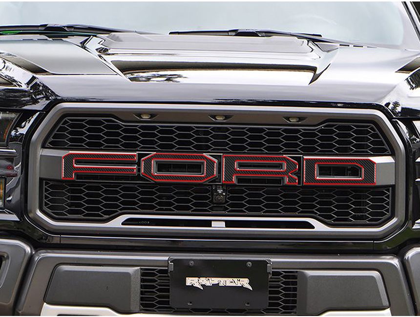 Tufskinz Ford Grille Lettering Emblems FRD007-DCF-025-G | RealTruck