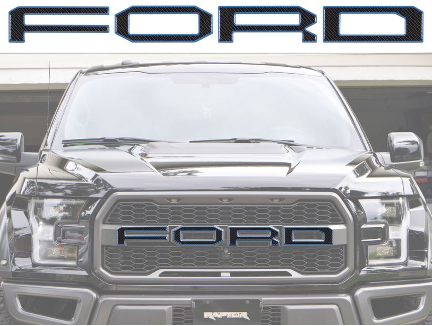 Tufskinz Ford Lettering Emblems FRD007-DCF-418-G | RealTruck