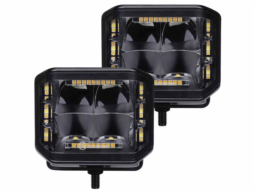 Go Rhino Xplor Blackout Series Sideline LED Light with Amber Accent ...