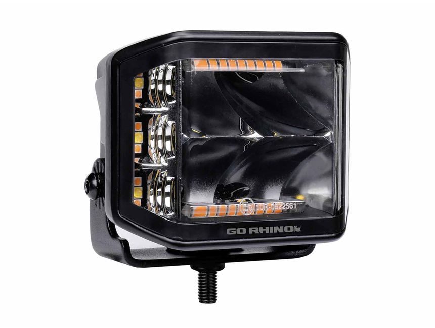 Go Rhino Xplor Blackout Series Sideline LED Light with Amber Accent ...