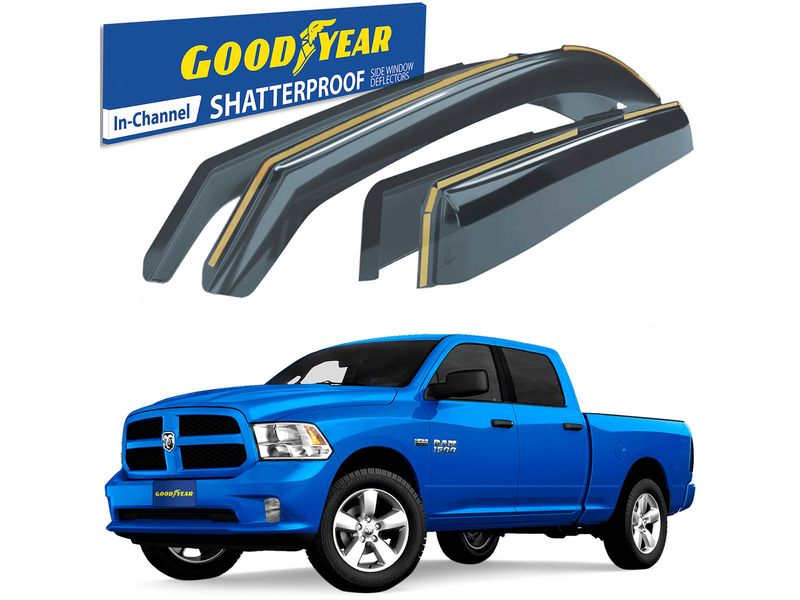 Goodyear Shatterproof Side Window Deflectors GY003404 | RealTruck