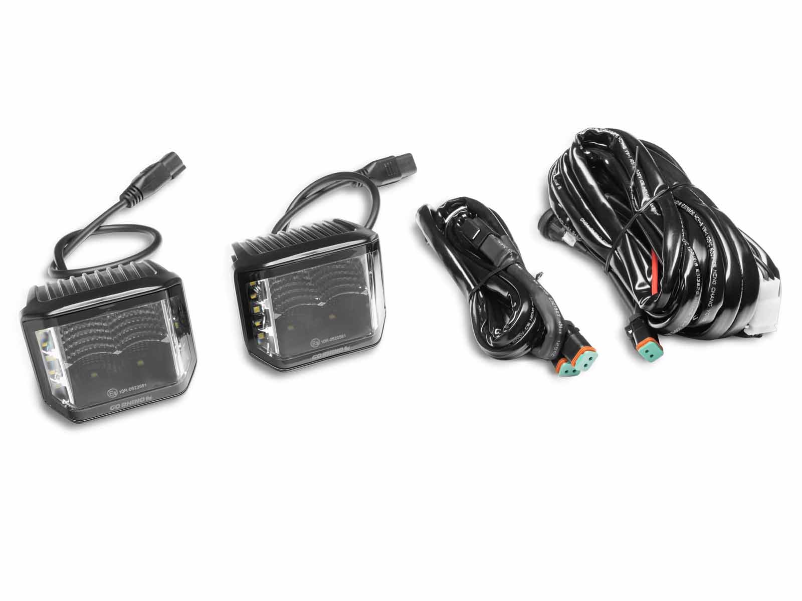 Go Rhino Xplor Blackout Series Sideline Cube Lights | RealTruck