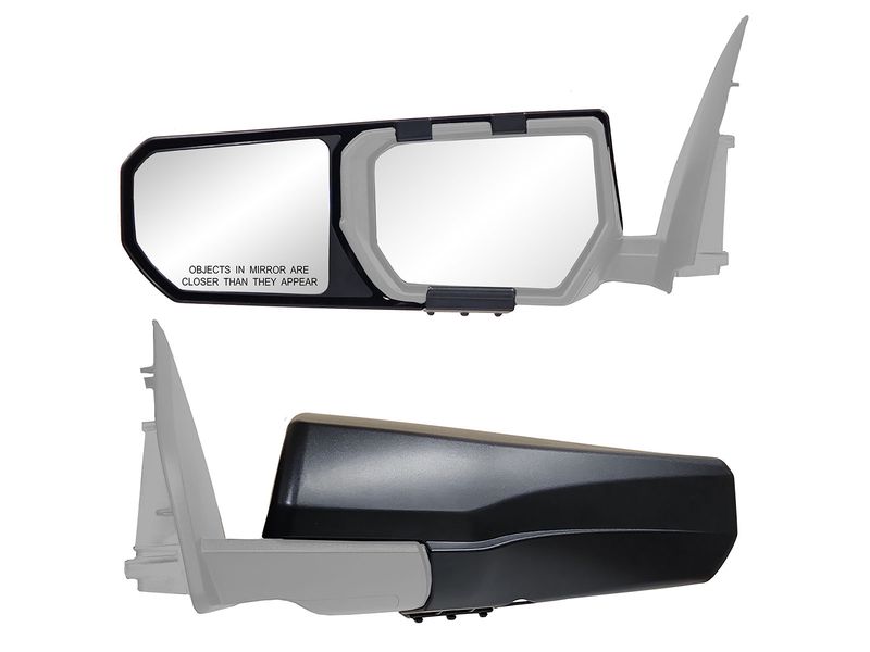 K Source Snap-On Custom Towing Mirrors 80960 | RealTruck