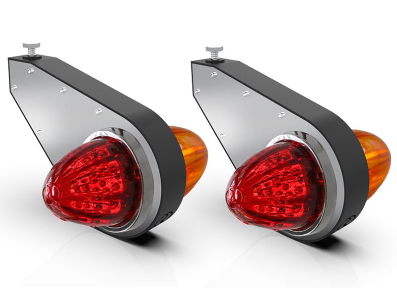 RoadWorks ICON MXT Watermelon Mirror Light Brackets N19943 | RealTruck