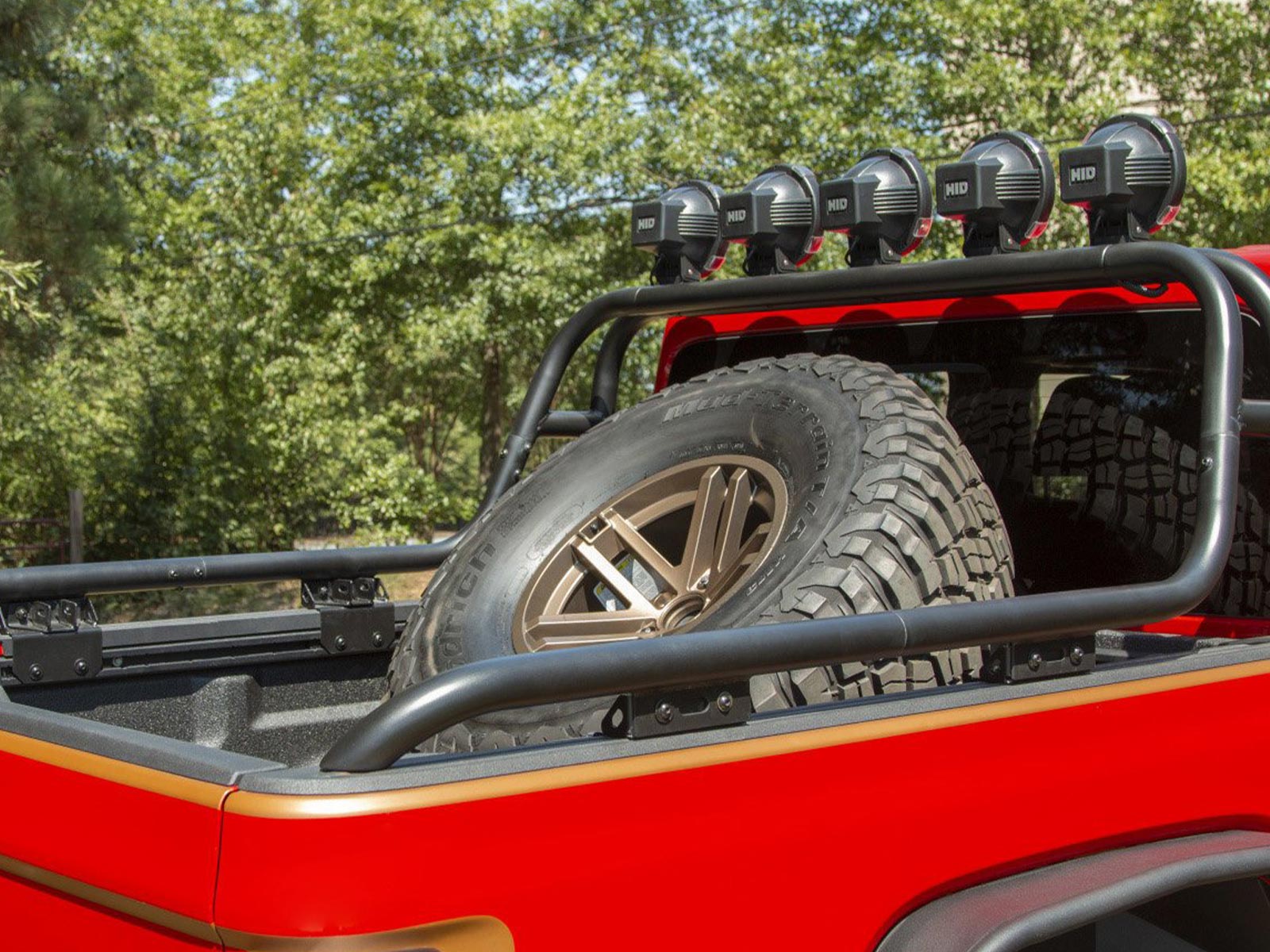 Rugged Ridge Spare Tire Carrier Bed Mount | RealTruck
