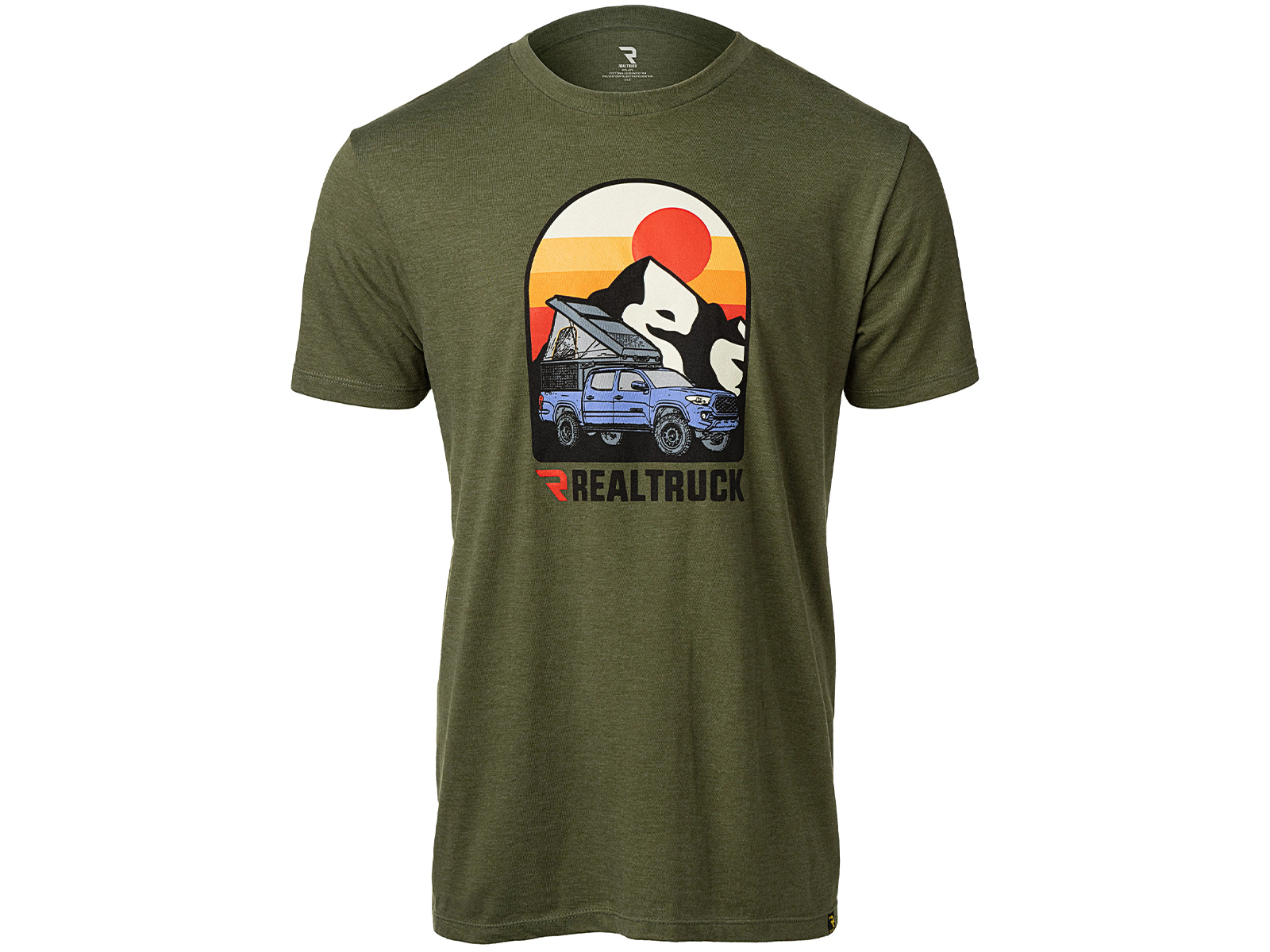 RealTruck Men's Olive Green Truck Fade T-Shirt | RealTruck