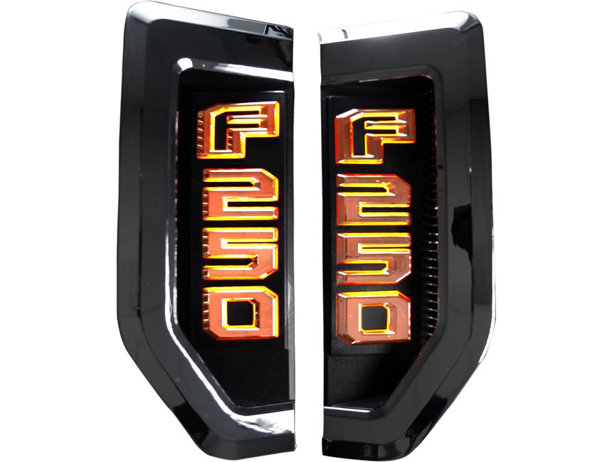 Recon Chrome F250 Illuminated Emblems 264483CH | RealTruck
