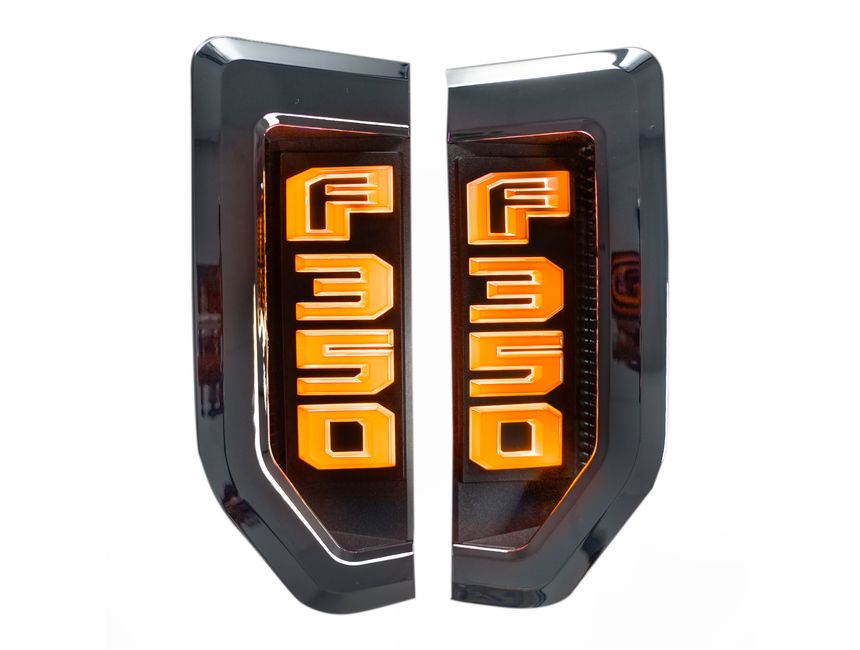 Recon Chrome F350 Illuminated Emblems 264484CH | RealTruck