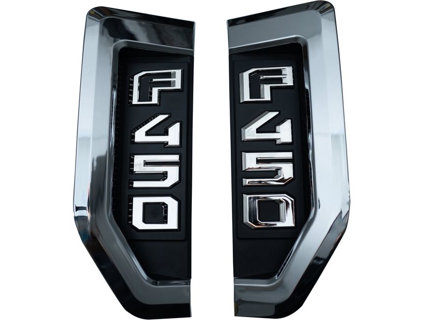 Recon Chrome F450 Illuminated Emblems 264485CH | RealTruck