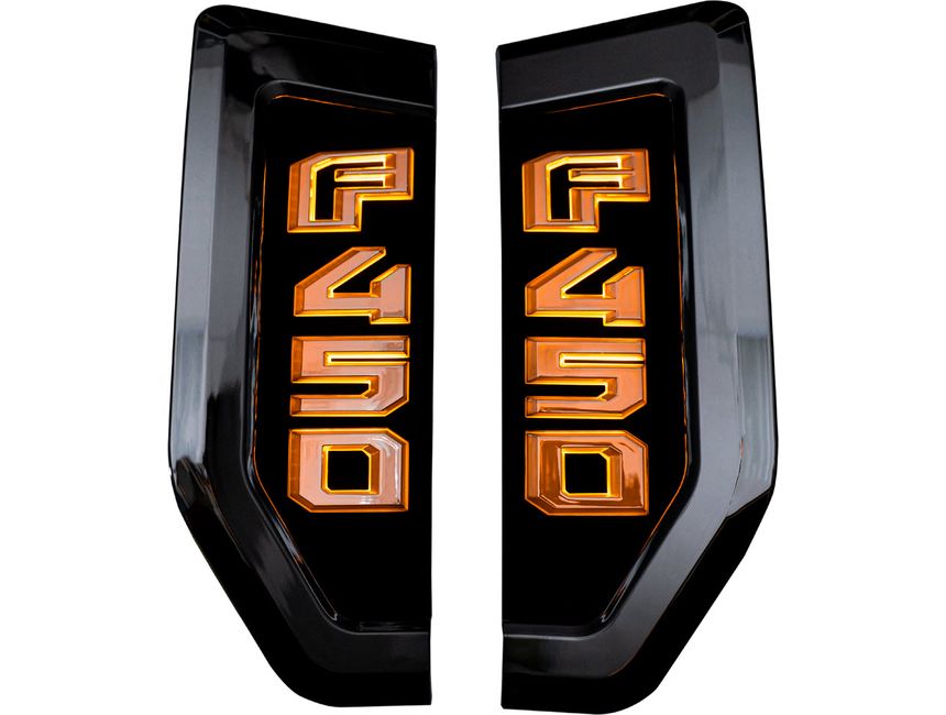 Recon Chrome F450 Illuminated Emblems 264485CH | RealTruck