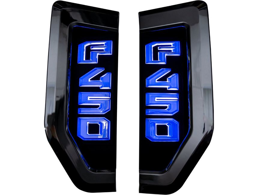 Recon Chrome F450 Illuminated Emblems 264485CH | RealTruck