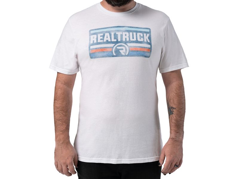 RealTruck Men s White License Plate T-Shirt | RealTruck