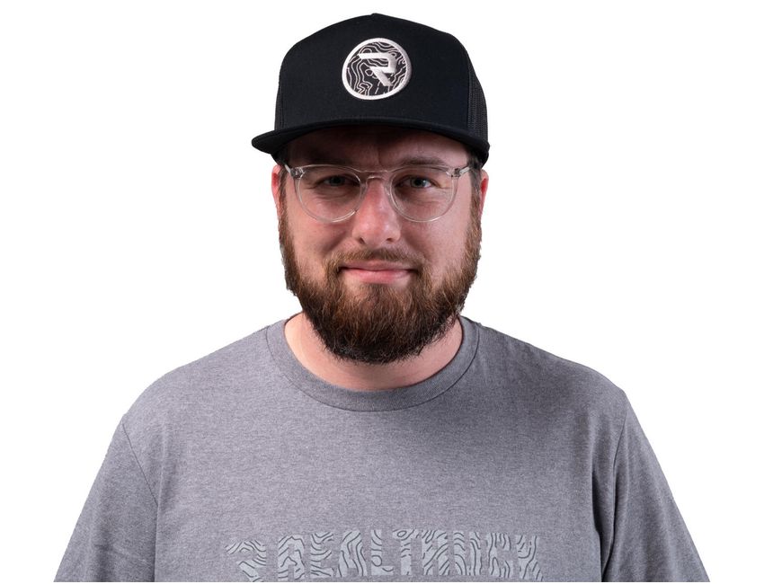 RealTruck Black Topographic Trucker Hat | RealTruck