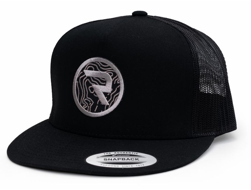 RealTruck Black Topographic Trucker Hat | RealTruck