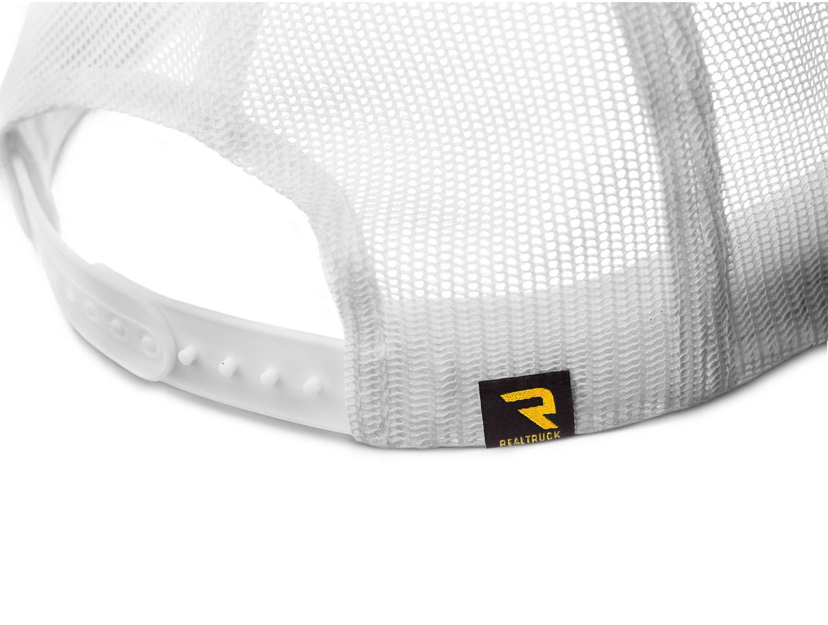 RealTruck White Topographic Trucker Hat | RealTruck
