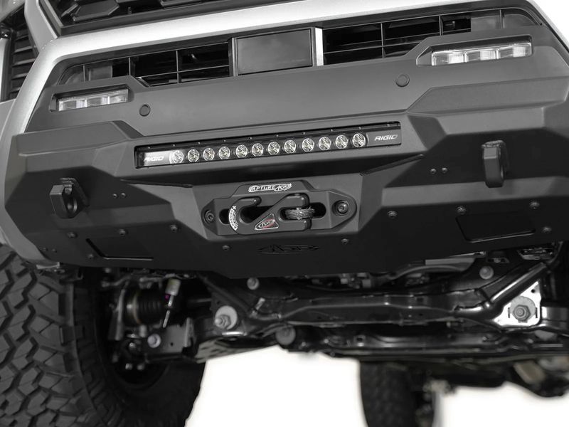 Addictive Desert Designs Stealth Center Mount Winch Front Bumper ...