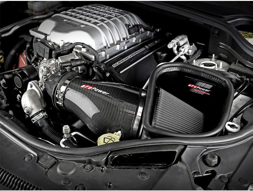 aFe Track Series Carbon Fiber Cold Air Intake 57-10002D | RealTruck