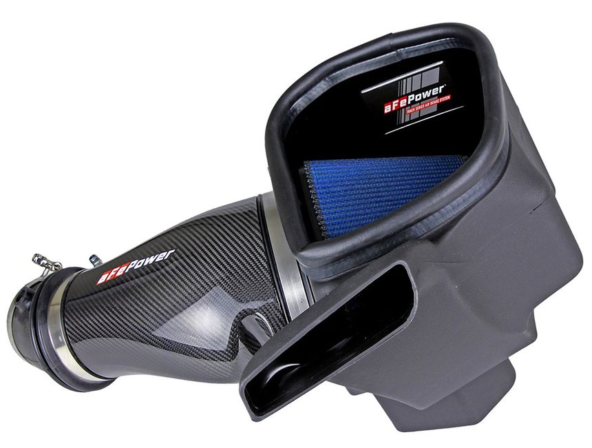aFe Track Series Carbon Fiber Cold Air Intake 57-10002R | RealTruck