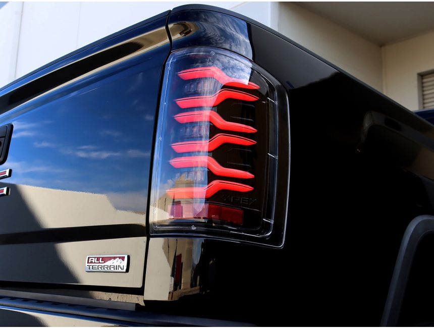 AlphaRex LUXX Series Black LED Tail Lights 630030 | RealTruck
