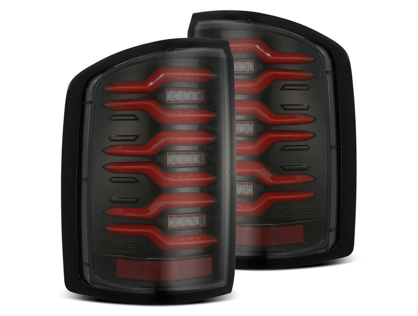AlphaRex LUXX Series Black LED Tail Lights 630050 | RealTruck