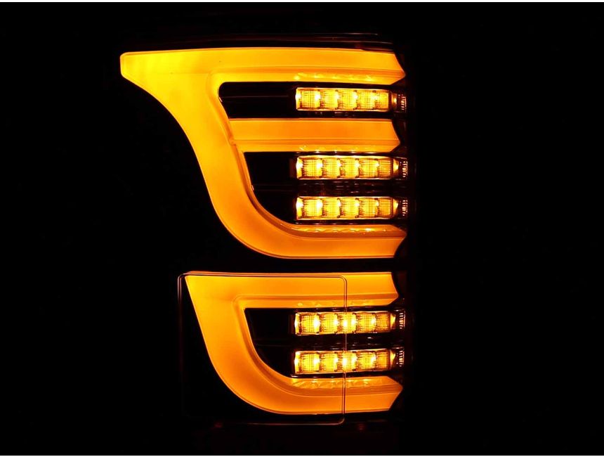 AlphaRex LUXX Series Black LED Tail Lights 652040 | RealTruck