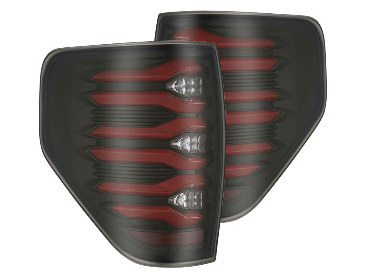 AlphaRex LUXX Series Black LED Tail Lights 653090 | RealTruck