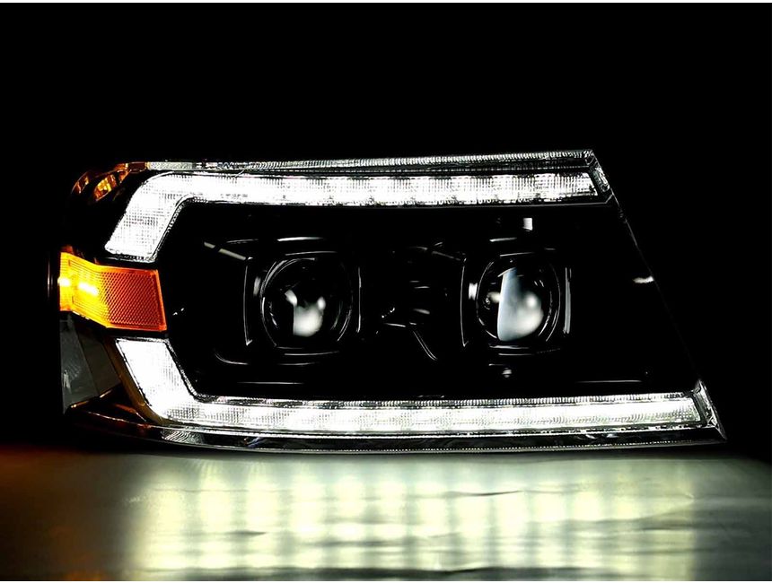 AlphaRex Black LUXX Series LED Headlights 880133 | RealTruck