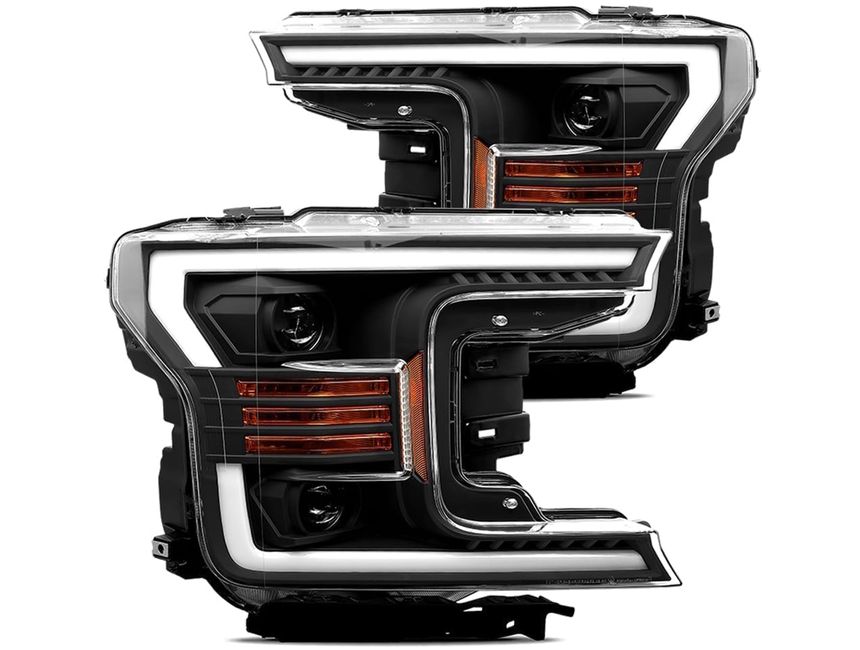 AlphaRex Black LUXX Series LED Headlights 880176 | RealTruck
