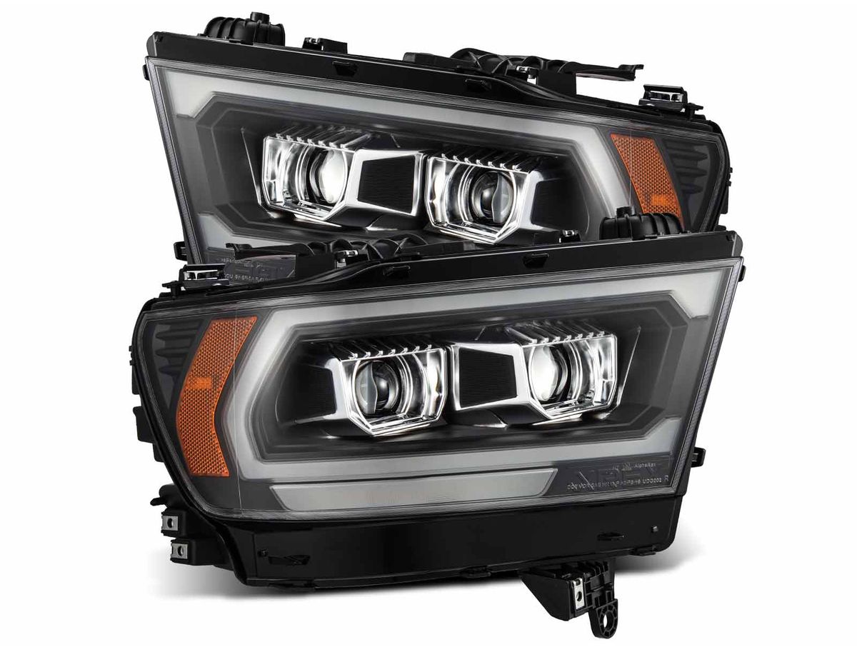 AlphaRex Black LUXX Series LED Headlights 880576x | RealTruck