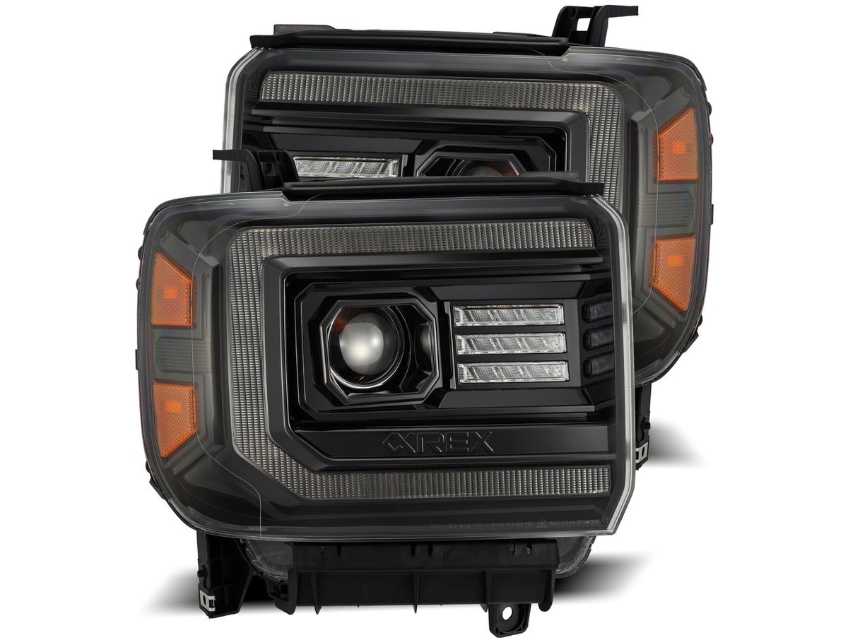 AlphaRex Black LUXX Series LED Headlights 880614 | RealTruck