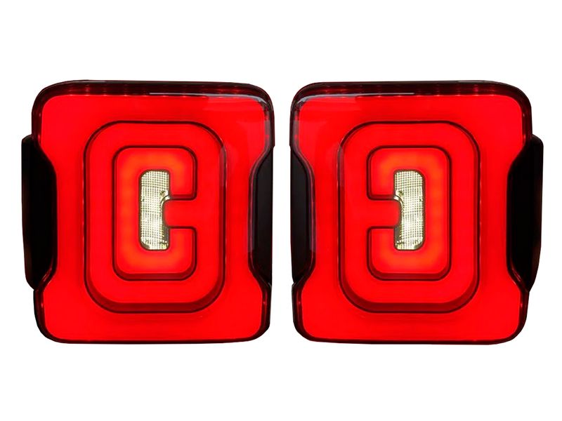 American Modified Smoked LED Tunnel Tail Lights | RealTruck